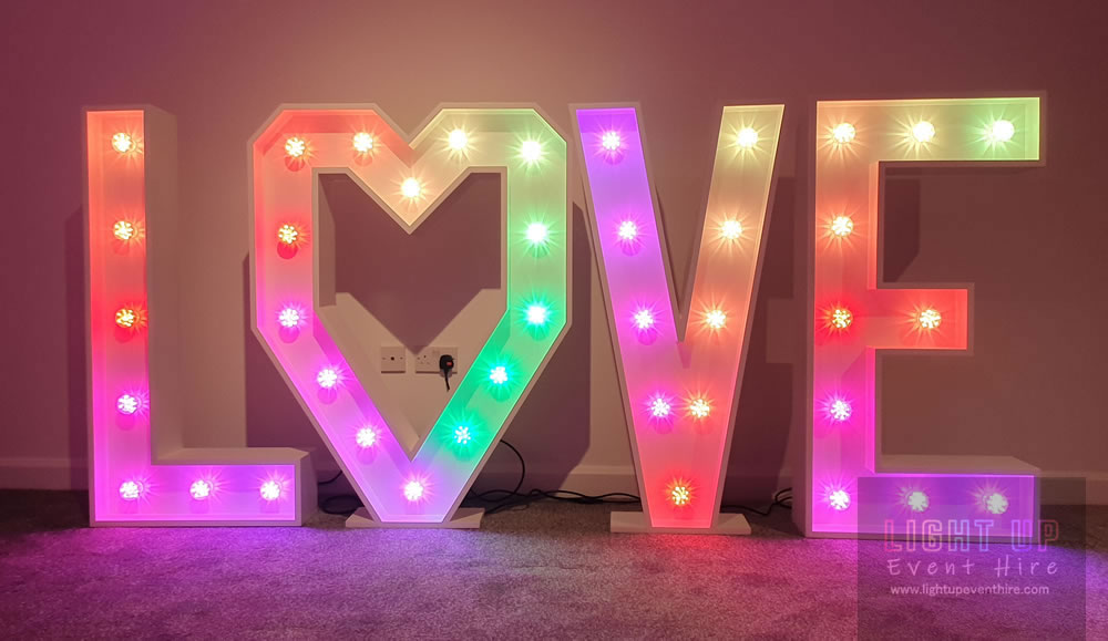 Light Up Letters | Light Up Event Hire - Light Up Numbers & Letters For ...